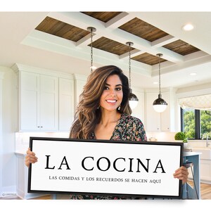La Cocina Sign Spanish Kitchen Sign Where Meals and Memories Are Made ...