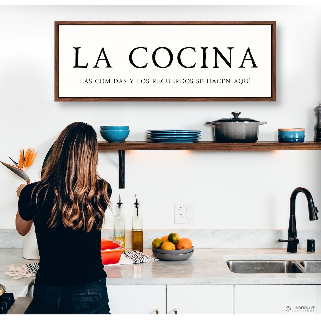 La Cocina Sign Spanish Kitchen Sign Where Meals and Memories Are Made ...