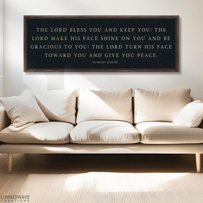 The Lord Bless You Sign, Bible Verse Signs, Scripture Wall Decor ...