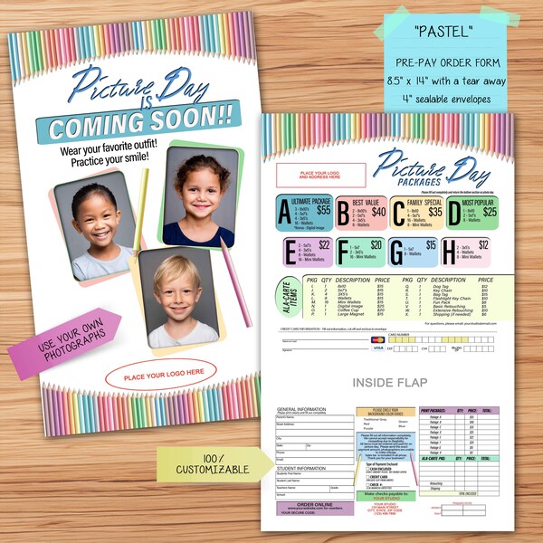 Picture Day Order Form - Etsy