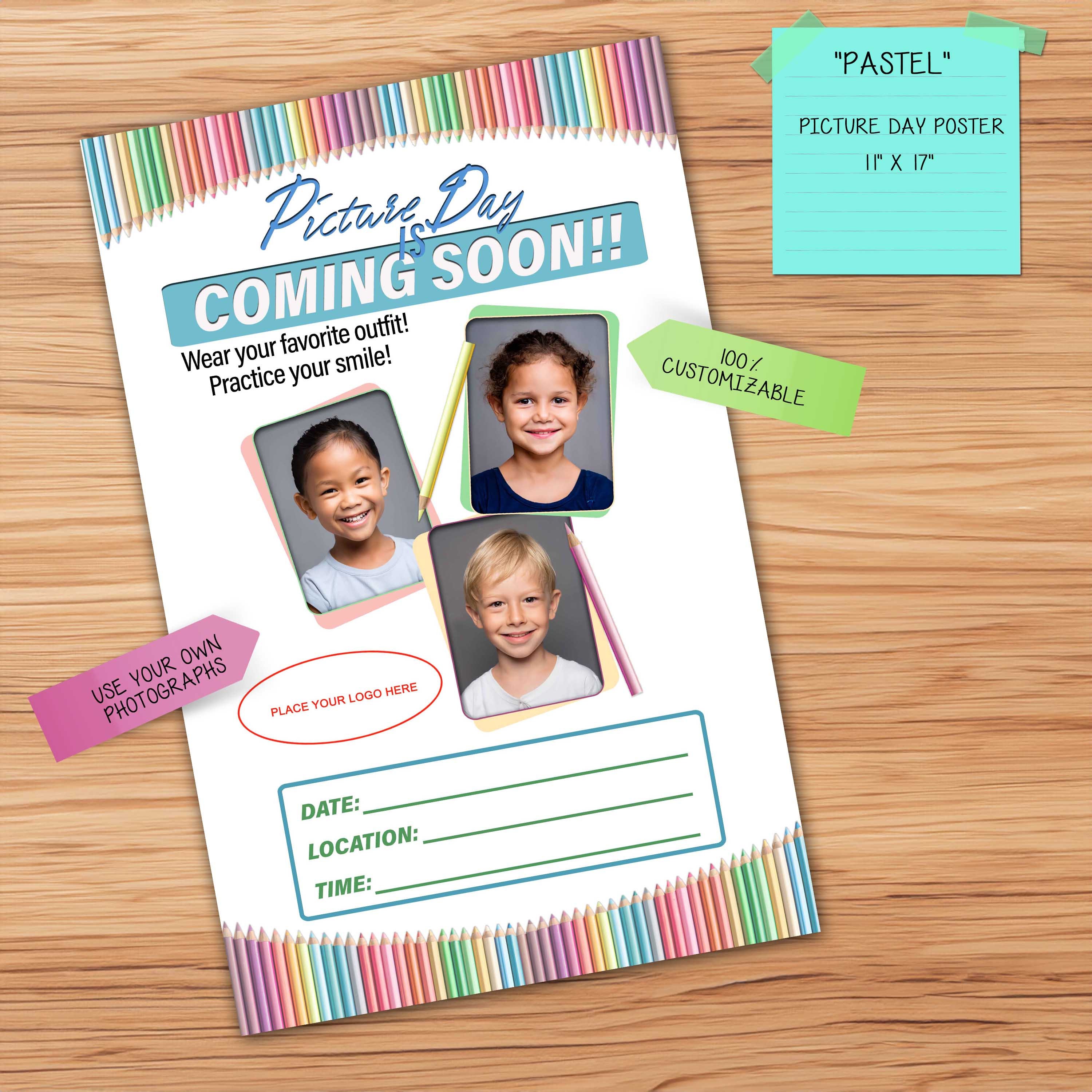 Picture Day Portrait Poster, School Photo Day, School Picture Day ...