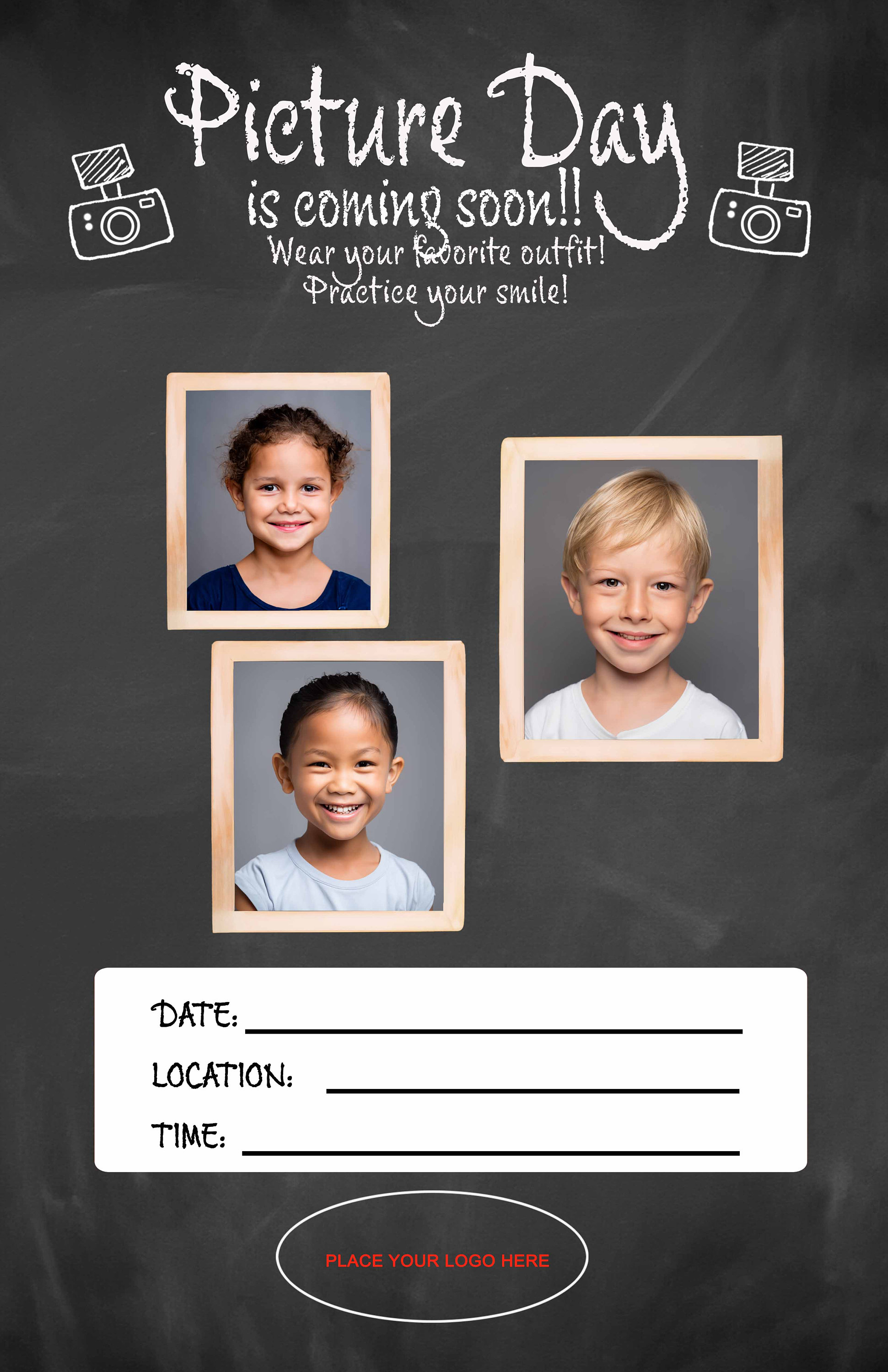 Picture Day Portrait Poster, School Photo Day, School Picture Day ...