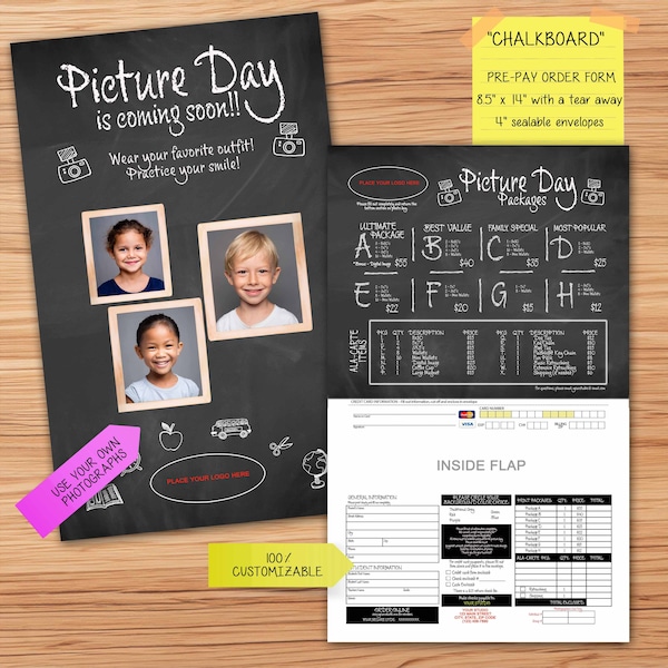 Picture Day Order Form - Etsy