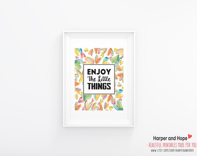 Enjoy the Little Things Printable - Etsy