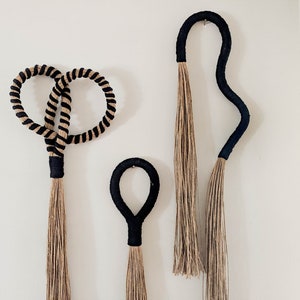 Squiggle Wall Art Wrapped Wall Hanging Modern Minimalist - Etsy