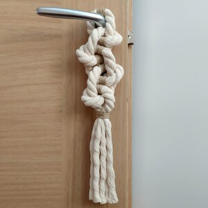 Macrame Door Handle Tassel, Wall Hanging Small Decorative Tassel, Door ...