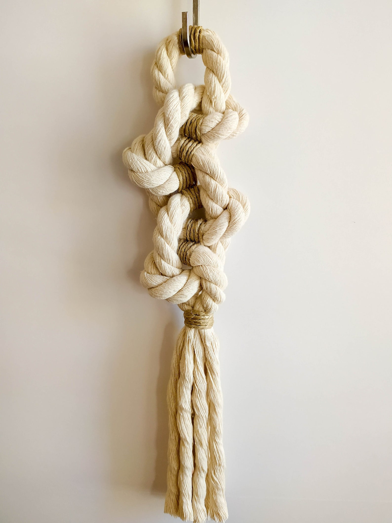 Macrame Door Handle Tassel, Wall Hanging Small Decorative Tassel, Door ...