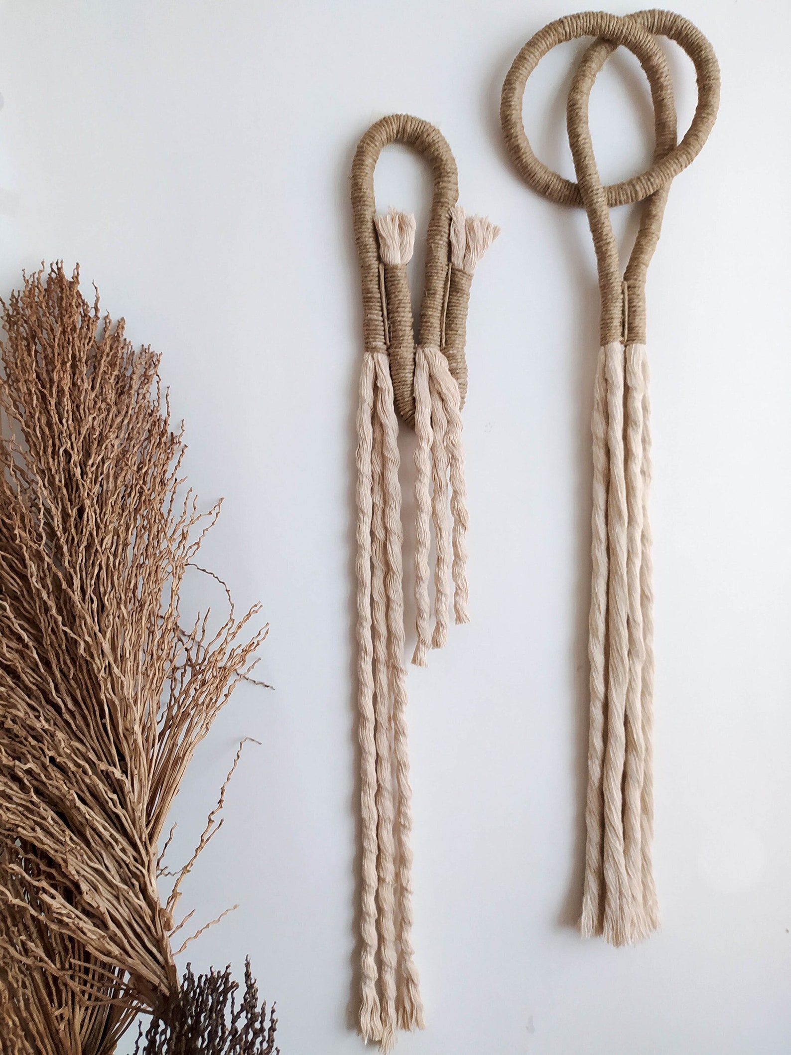 Large Macrame Decorative Knots Modern Wall Hanging Art - Etsy