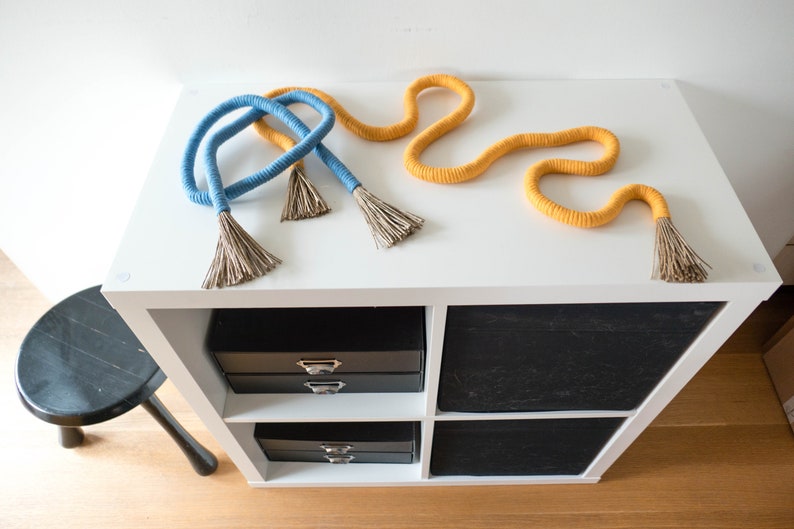 Colorful Squiggle Wall Art, Curvy Wall Hanging, Modern Decorative Wall ...