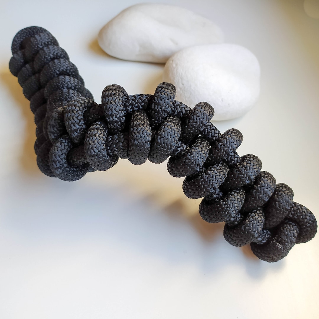 Rope Art Sculpture, Black Rope Flexible Decorative Object, Modern ...