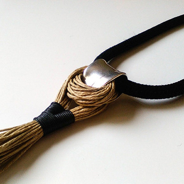 Textile Necklace - Etsy