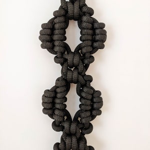 Black Rope Art, Macrame Decorative Wall Hanging, Modern Minimalist ...