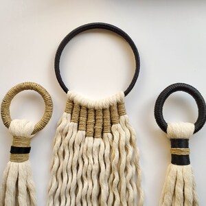 Fiber Art Wall Hanging, Fringed Wall Art, Modern Minimalist Wall ...