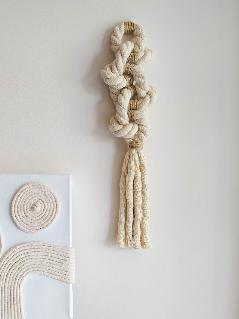 Macrame Door Handle Tassel, Wall Hanging Small Decorative Tassel, Door ...