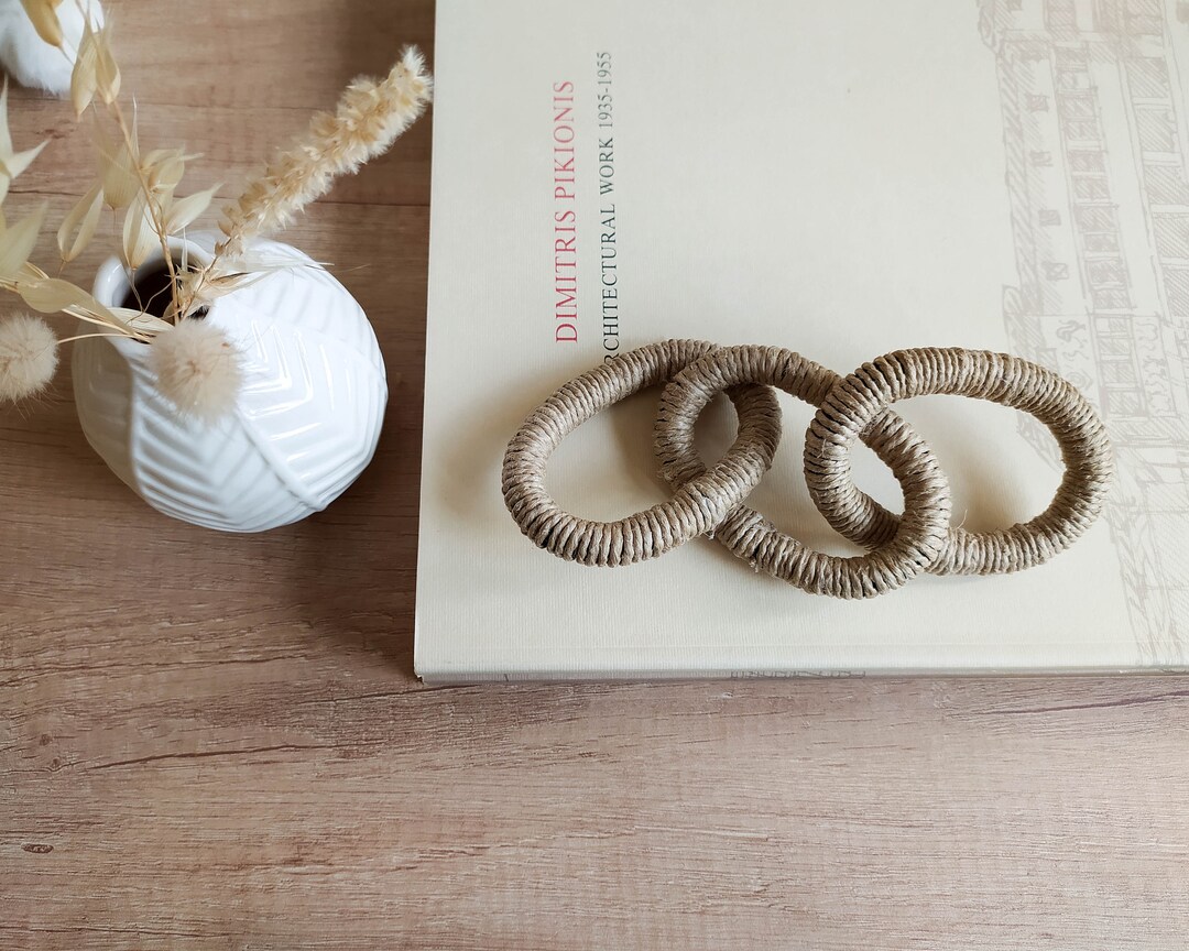 Decorative Chain Link, Fiber Three Link Chain, Shelf and Tabletop Decor ...