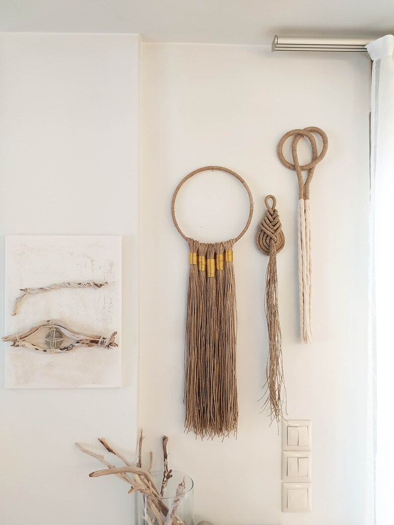 Large Macrame Decorative Knots Modern Wall Hanging Art - Etsy