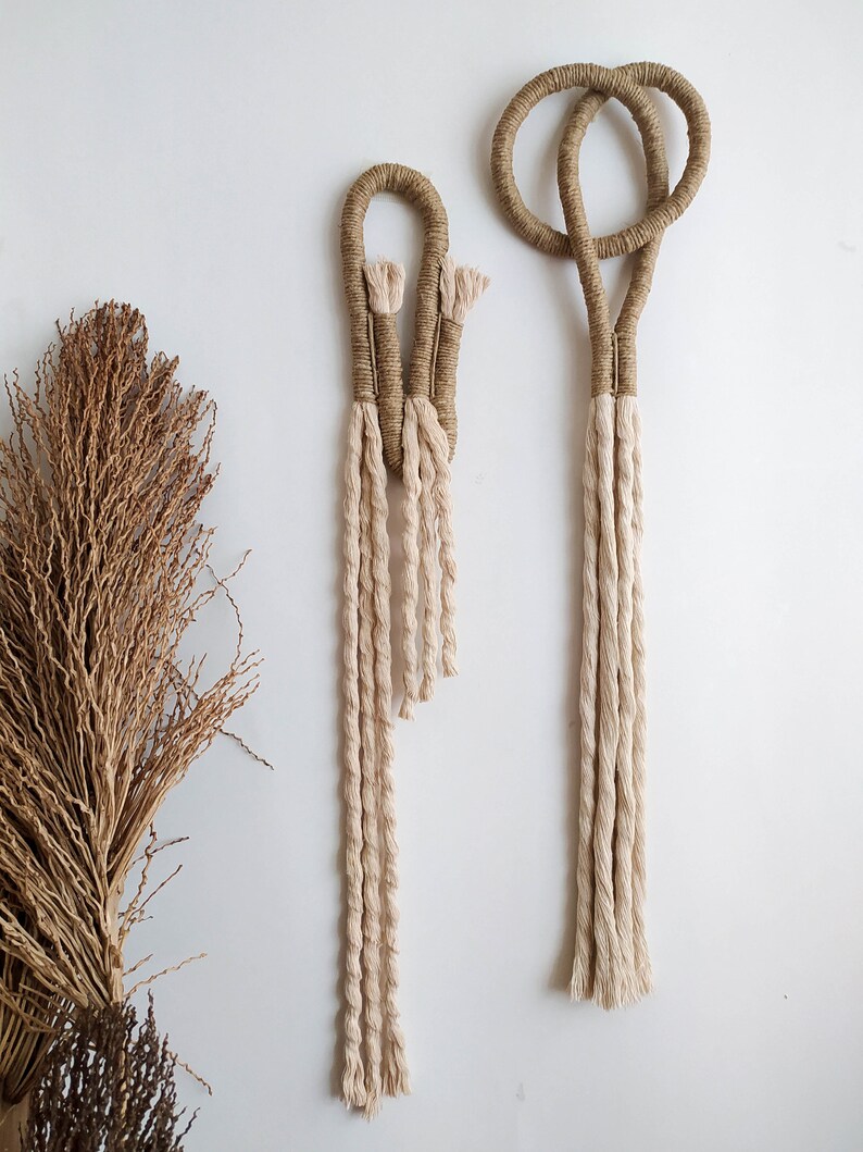 Large Macrame Decorative Knots Modern Wall Hanging Art - Etsy