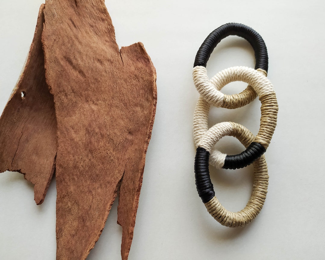 Decorative Chain Link, Fiber Three Link Tricolored Chain, Neutral ...