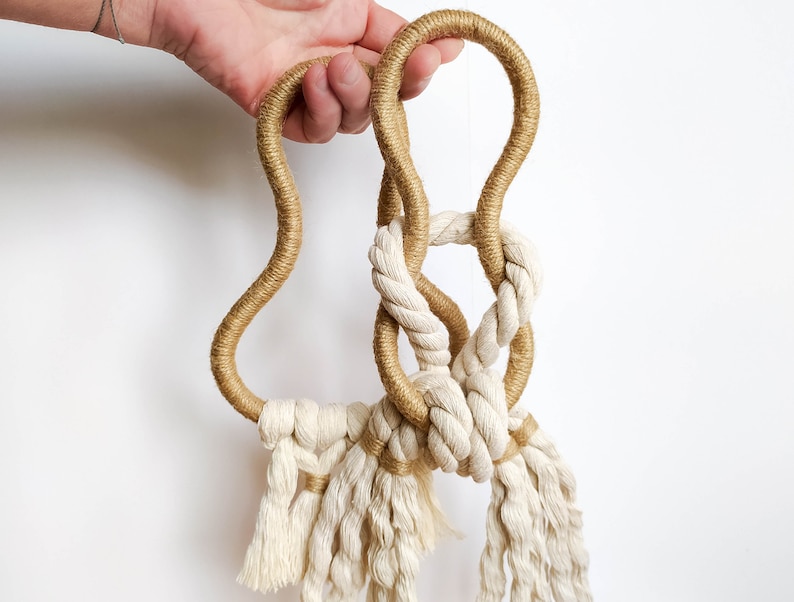 Short Rope Decorative Knots Modern Wall Hanging Art - Etsy