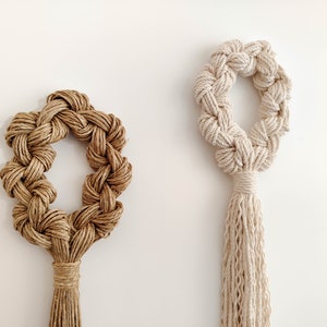 Macrame Door Hanger, Small Wall Hanging Tassel, Door Ornament, Nordic ...