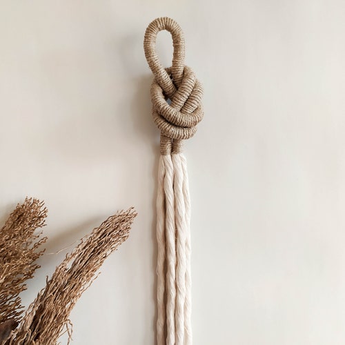 Large Macrame Decorative Knots Modern Wall Hanging Art - Etsy