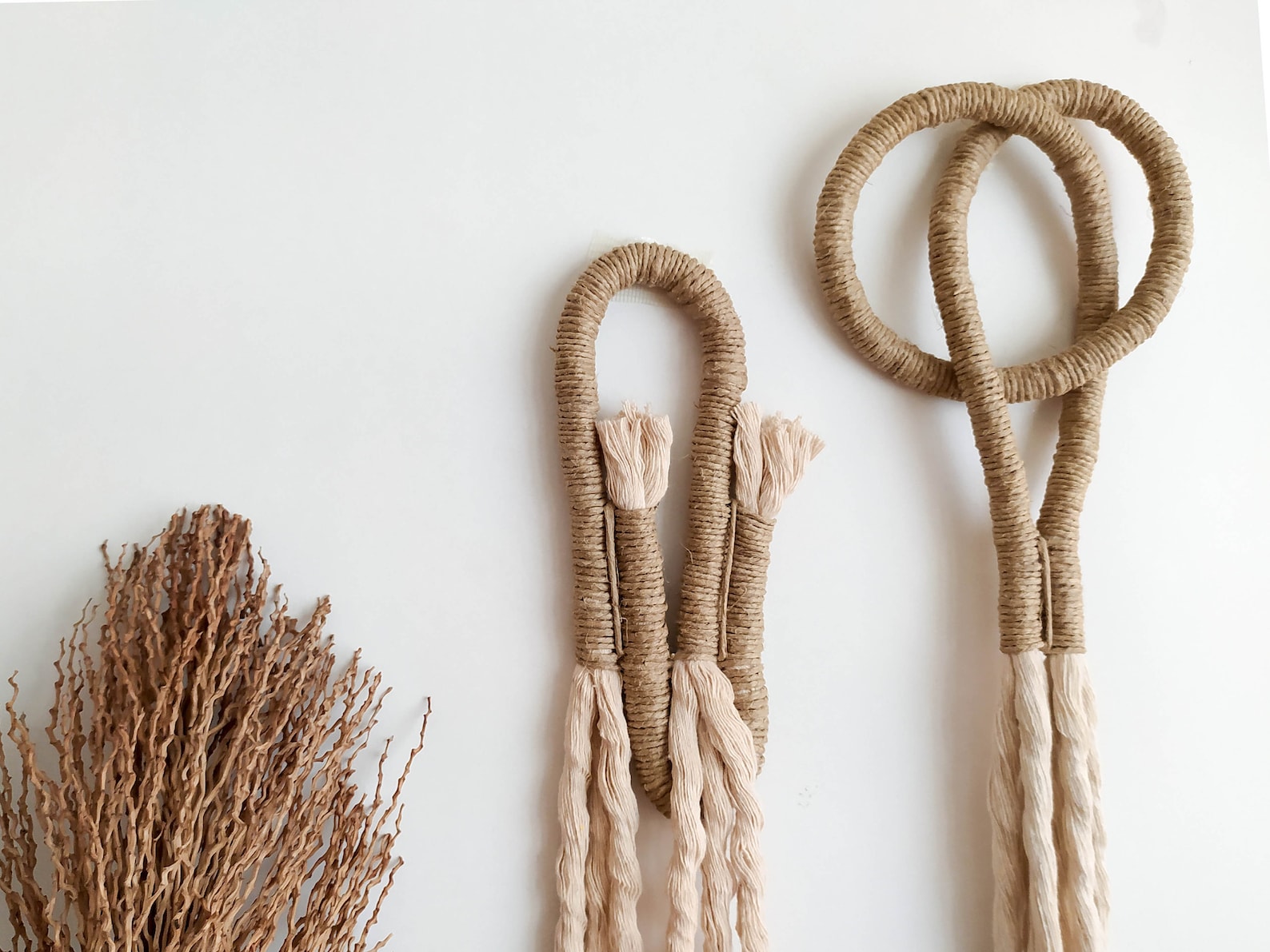 Large Macrame Decorative Knots Modern Wall Hanging Art - Etsy