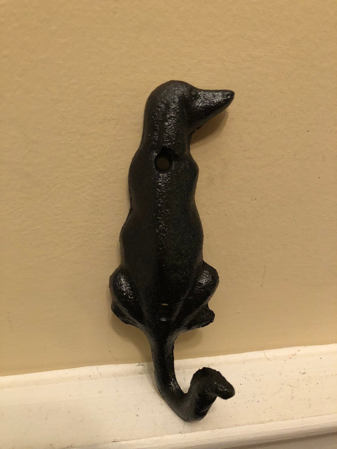 DOG Hook, Dog Wall Hooks, Dog Decor, Black Dog Hook - Etsy