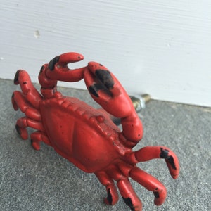 Knobs, Crab Knobs, Drawer Pulls, Red Crab Knobs, Beach Decor, Beach House Decor - Etsy