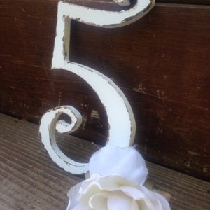 Shabby Chic Wall Decor, Shabby Chic Numbers, Number Decor - Etsy