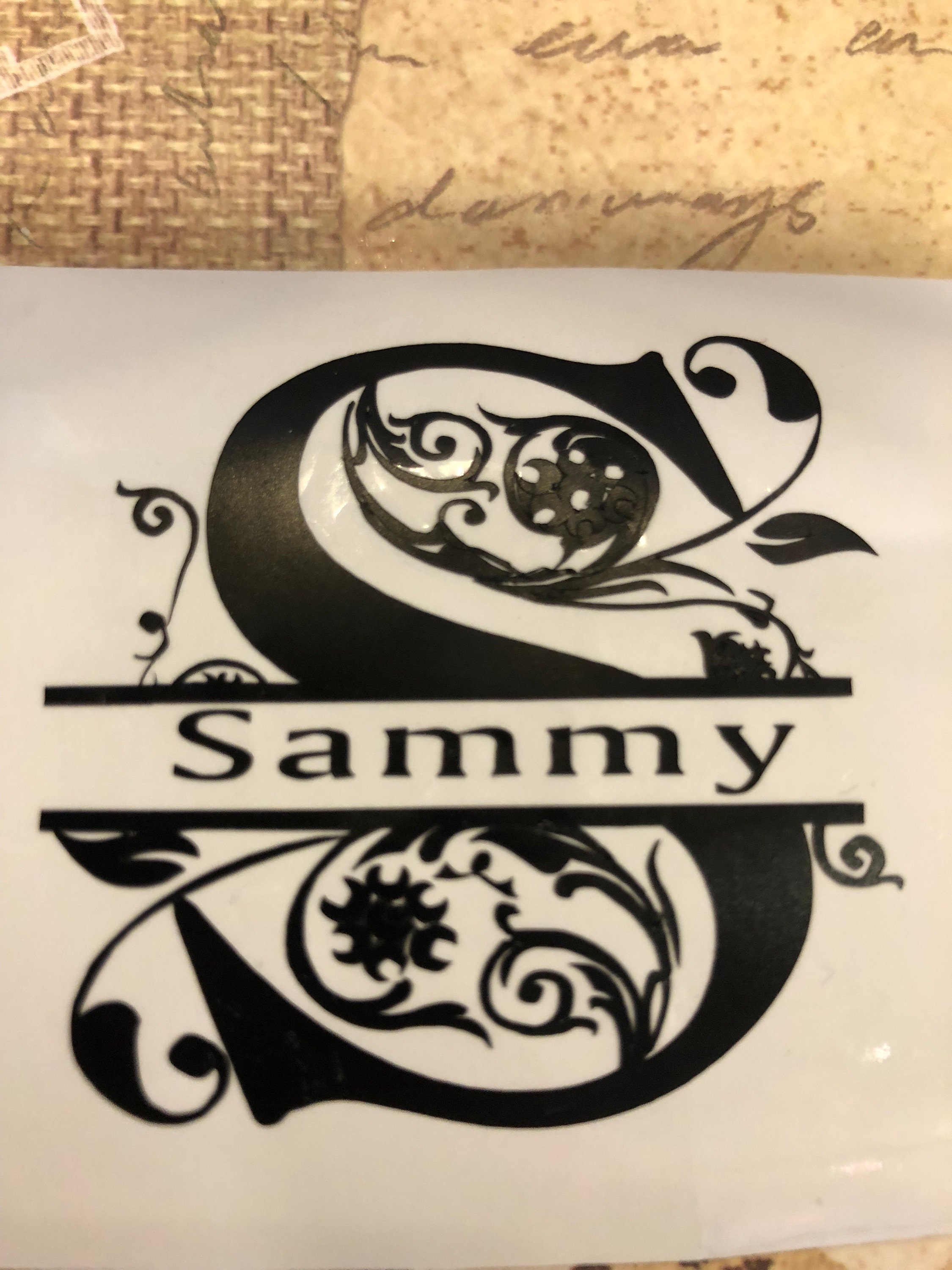 Monogram Split Letter Split Monogram Letter Personalized - Etsy