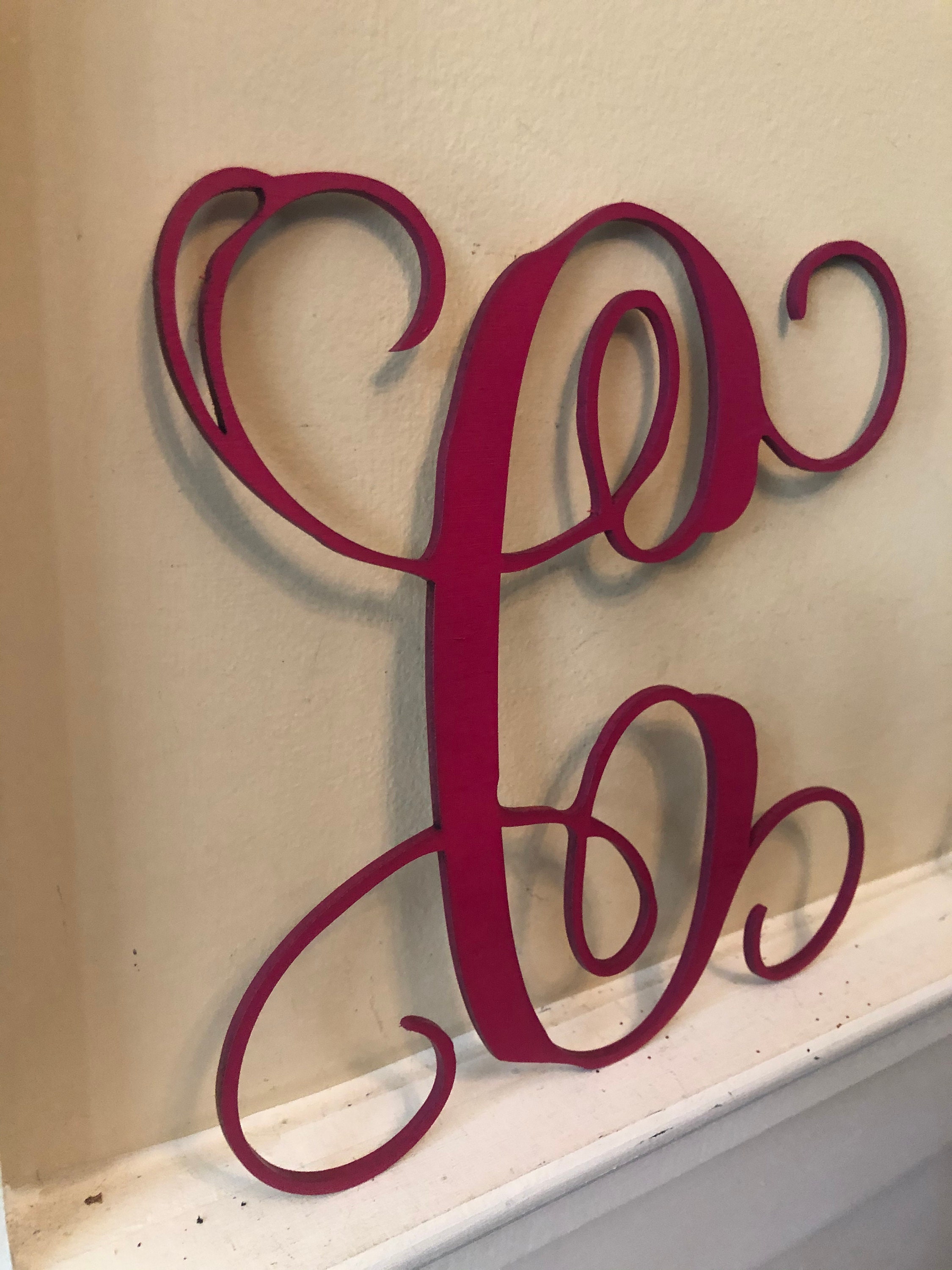 Letters, Wall Deocr, Front Door Sign, Personalized Letters, Wood Sign ...