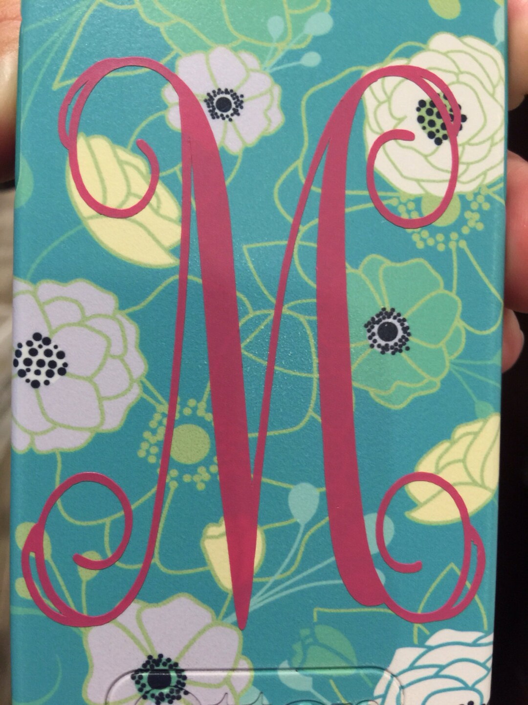 Monogram, iPhone Decal, Laptop Decal, Vinyl Lettering, Vine Monogram ...