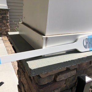 Oar/ Wall Decor/ White and Blue Oar/ Personalized Oar/ Monogram Oar ...