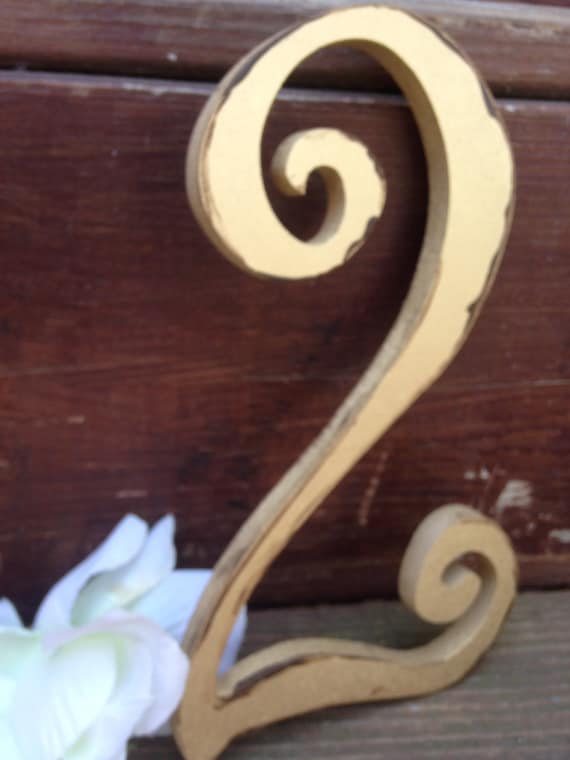 Shabby Chic Wall Decor Shabby Chic Numbers Number Decor | Etsy