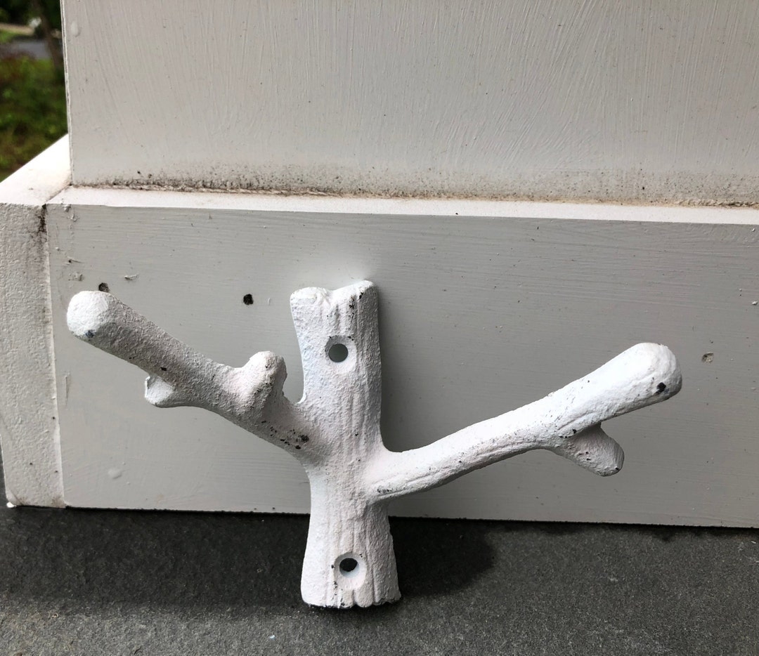Branch Wall Hook/ Tree Branch Cast Iron Hook/ Wall Hook/ Wall Decor ...
