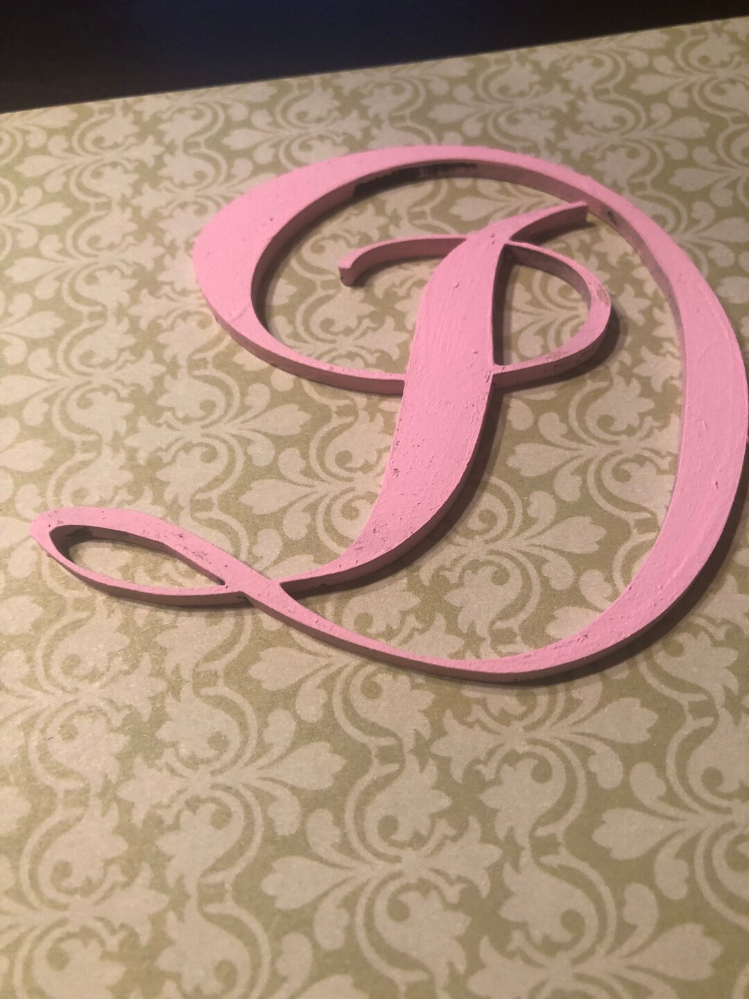 Letters, Swirl Letters, Letter D, Greetings Sign, Wood Sign, Spring ...
