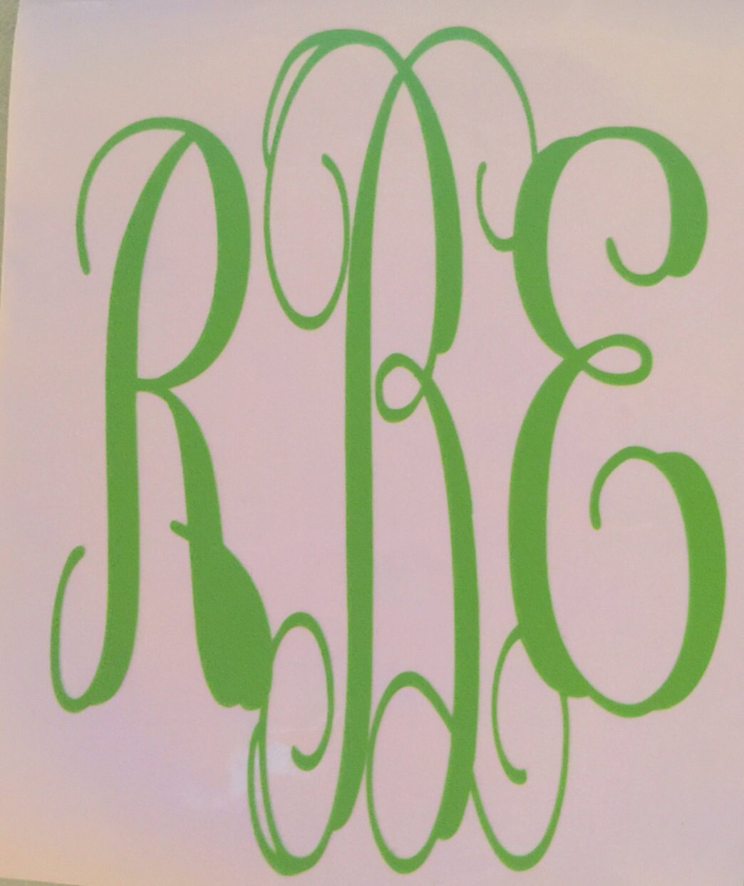 Decals Monogram Car Decal Laptop Decal Vinyl Lettering - Etsy