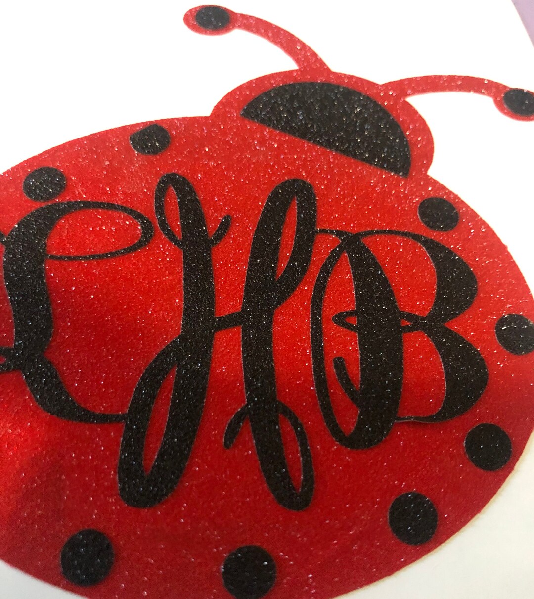 Ladybug Decal, Ladybug Vinyl, Monogram, Car Decal, Laptop Decal, Vinyl ...