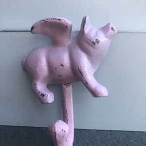 Pig Hook / Pig Decor / Metal Pig Decor / Home and Garden Decor - Etsy
