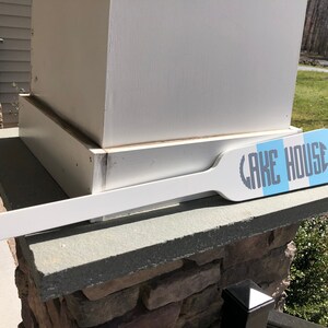 Oar/ Wall Decor/ White and Blue Oar/ Personalized Oar/ Monogram Oar ...