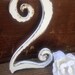 Shabby Chic Wall Decor Shabby Chic Numbers Number Decor | Etsy
