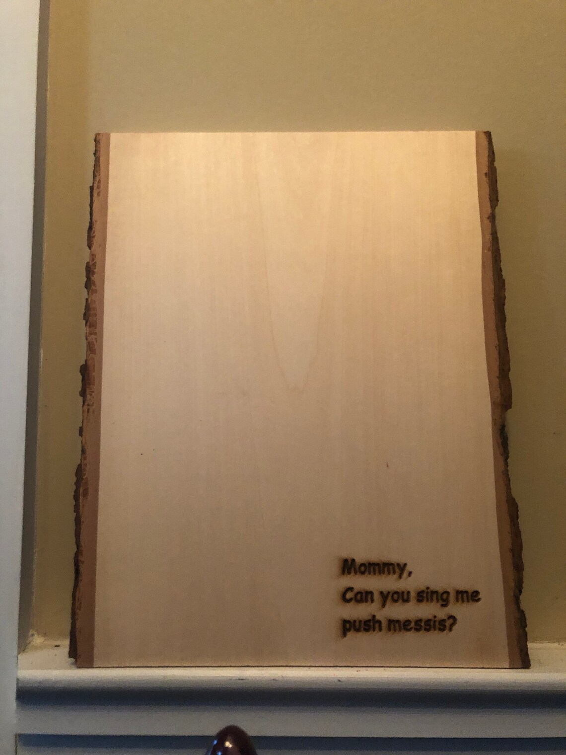 Song Engraving Sheet Music Music Engraved on Wood With Bark - Etsy