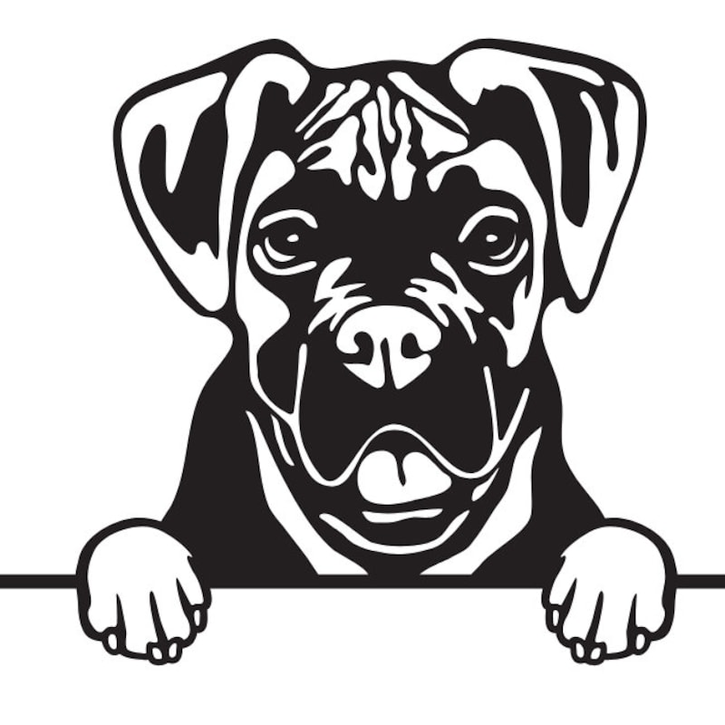 Boxer Dog Decal - Etsy