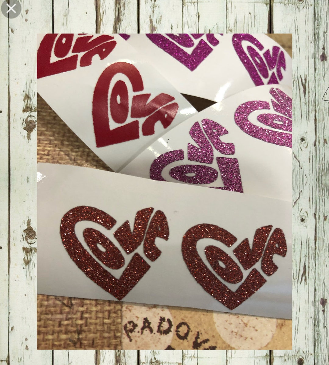 Love Decal Valentine Decal Monogram Car Decal Laptop - Etsy