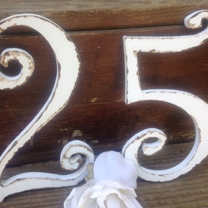Shabby Chic Wall Decor, Shabby Chic Numbers, Number Decor - Etsy