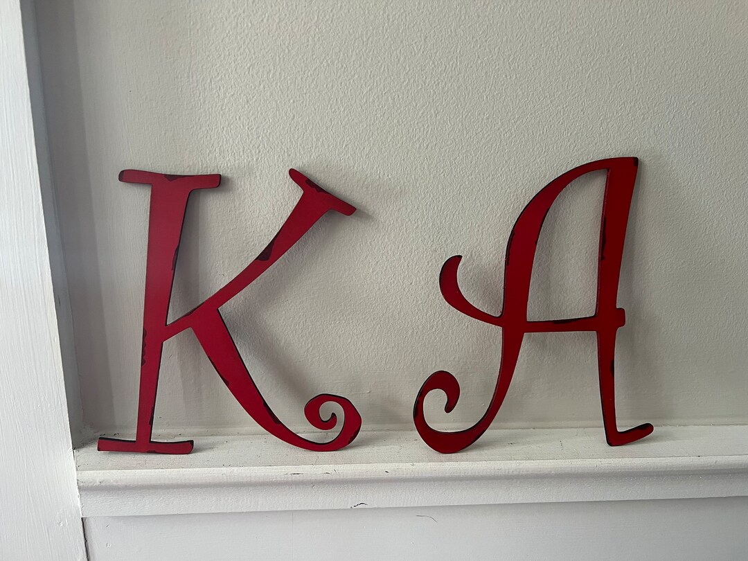 Shabby Chic Wall Decor, Shabby Chic Letters, Monogrammed - Etsy