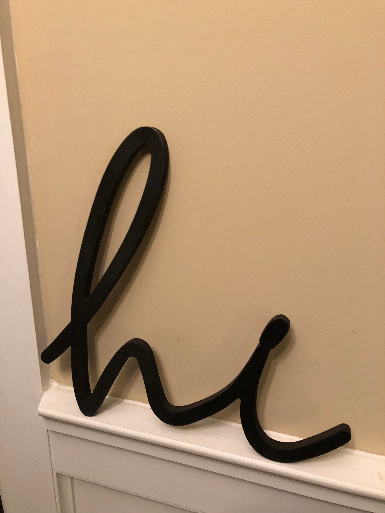 HI Sign Wall Deocr Front Door Sign Greetings Sign Wood | Etsy