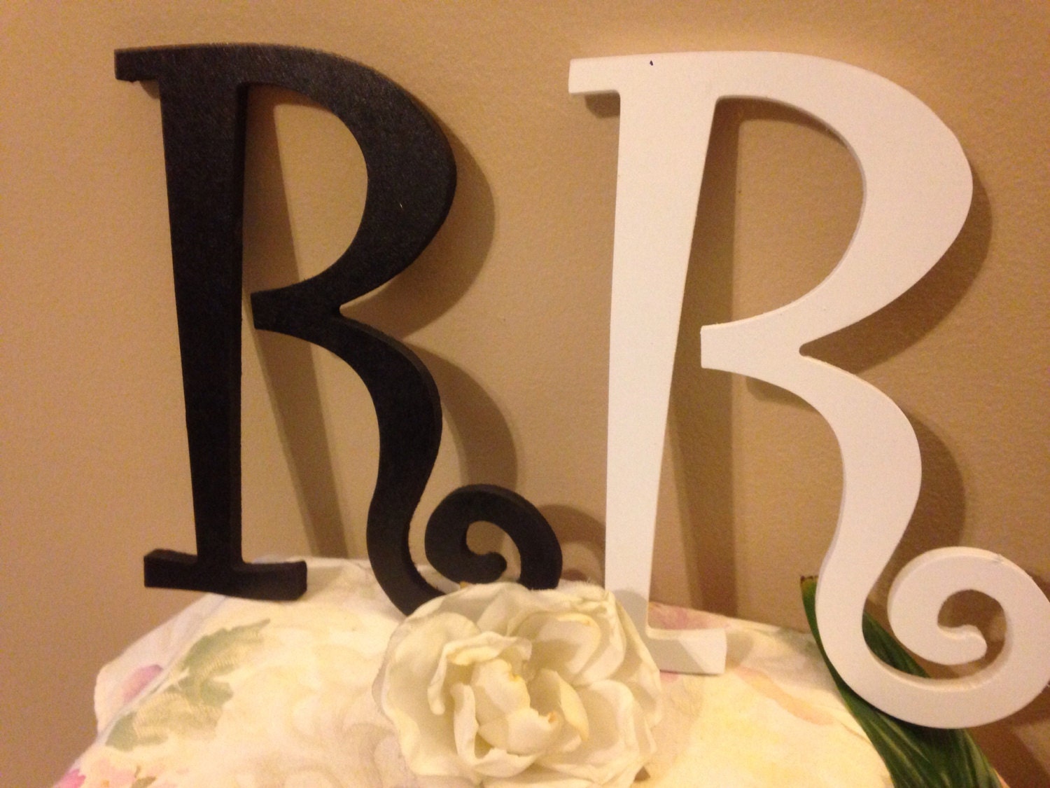 Shabby Chic Wall Decor Shabby Chic Letter Monogrammed 2 | Etsy