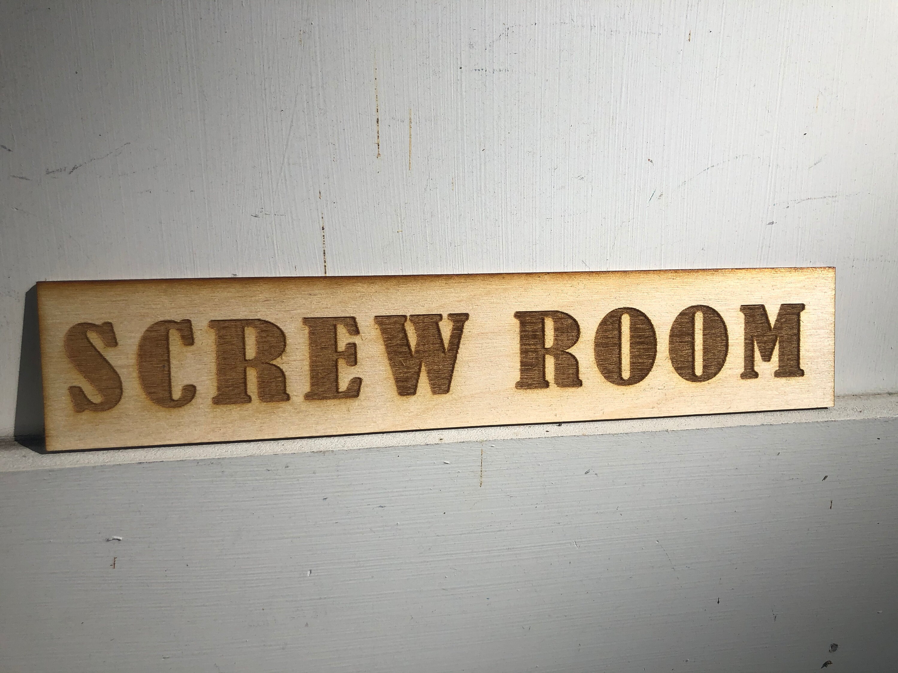 Screw Room Wood Screw Room Sign Personalized Sign Wall - Etsy UK