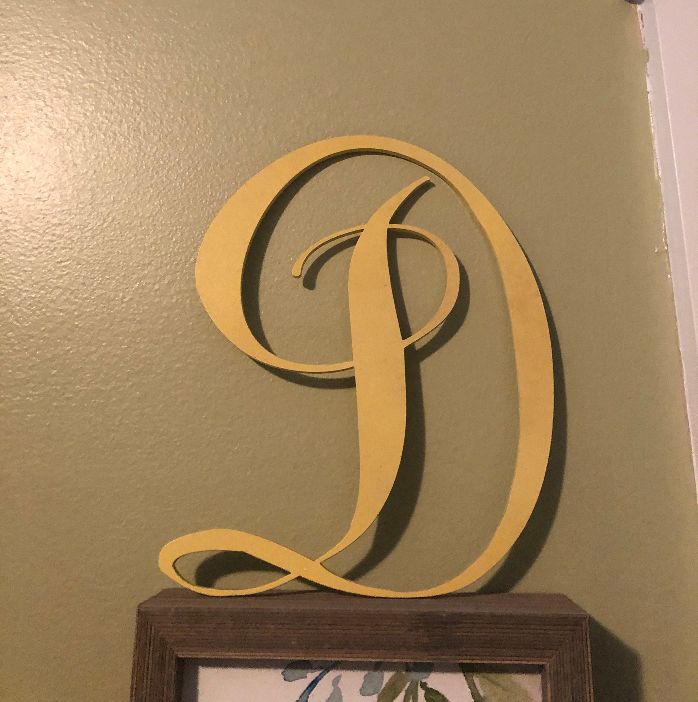 Vine Font Wood Letters, Letter D, Greetings Sign, Wood Sign, Spring ...